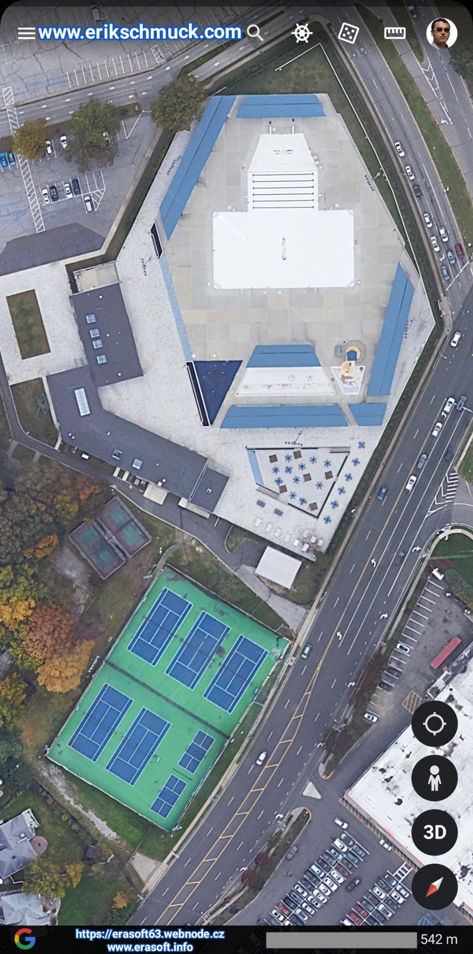 Logos on satellite view - ERASOFT