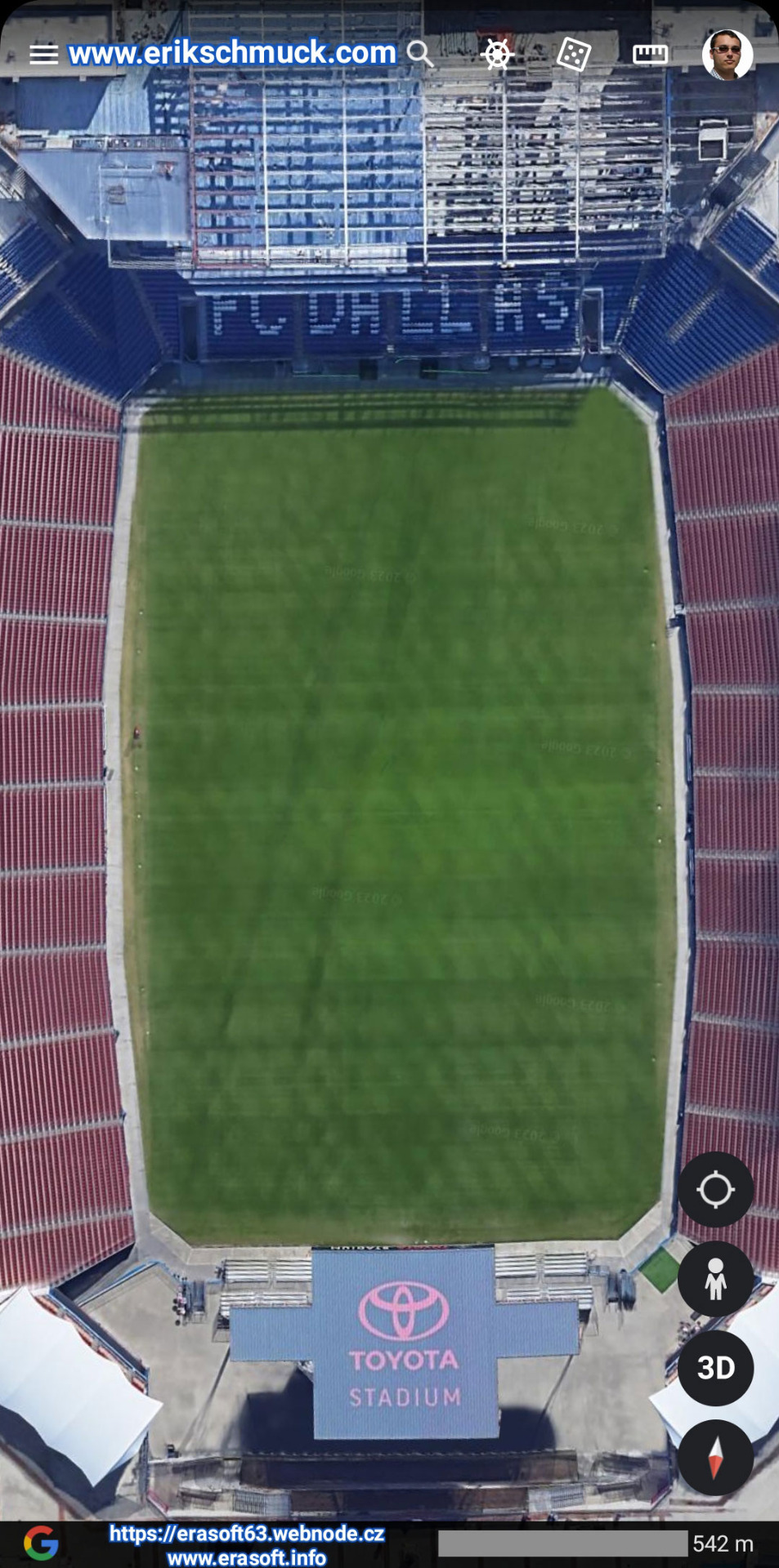 Logos on satellite view - ERASOFT